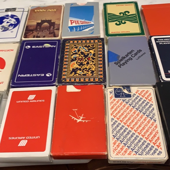 Games | Lot Of 15 Vintage Airline Playing Cards | Poshmark